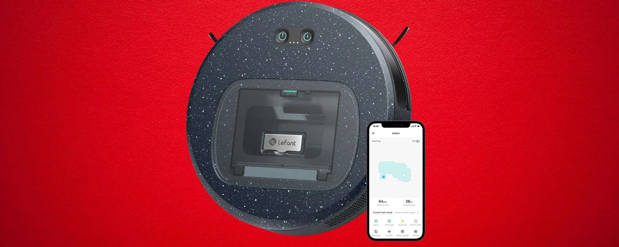 Robot aspirapolvere Lefant F1: solo 149,99€ (-42%) per tanta potenza e ...