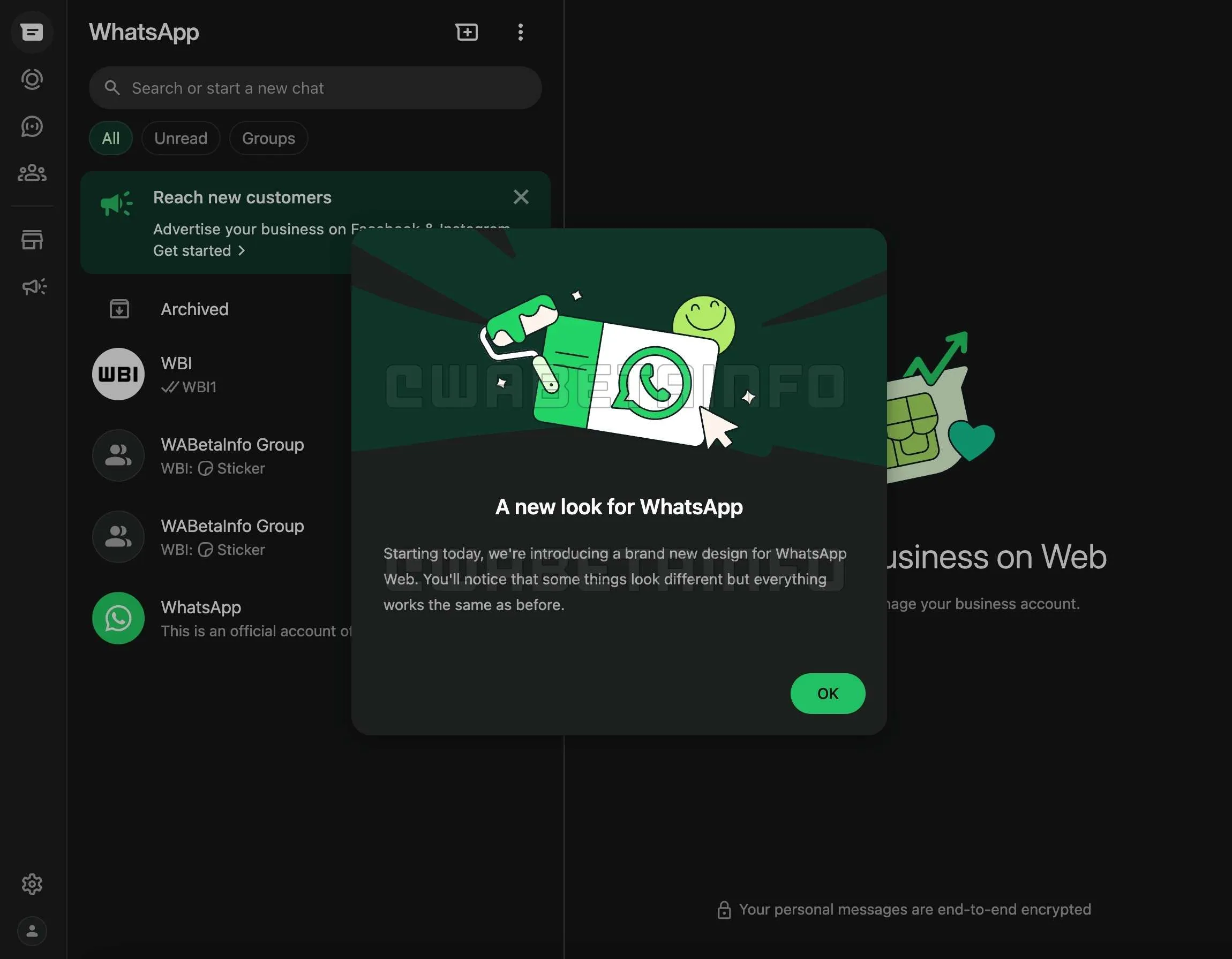 WhatsApp Web cambia look: arriva un'interfaccia grafica tutta nuova