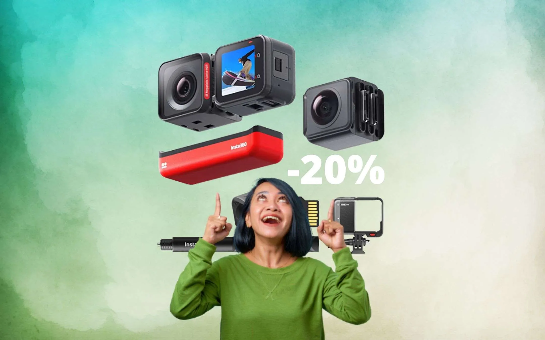 Insta360 ONE RS: finalmente è in sconto su Amazon, corri